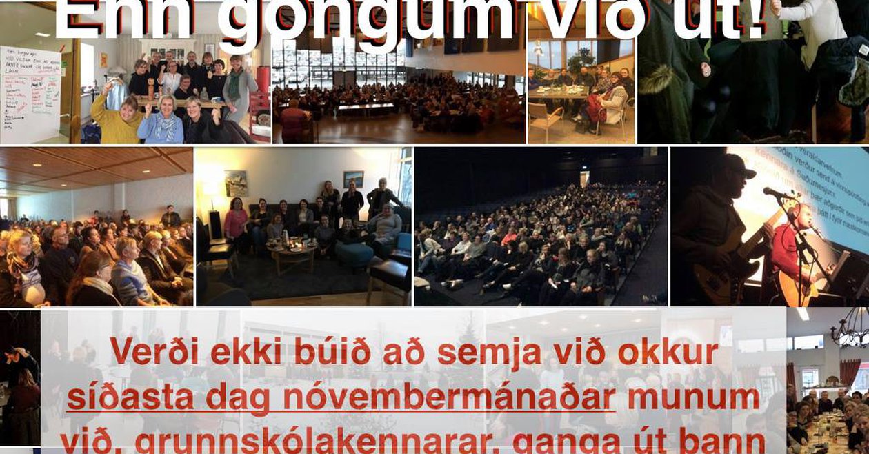 Útganga kennara klukkan 12:30 á miðvikudag - Heimildin