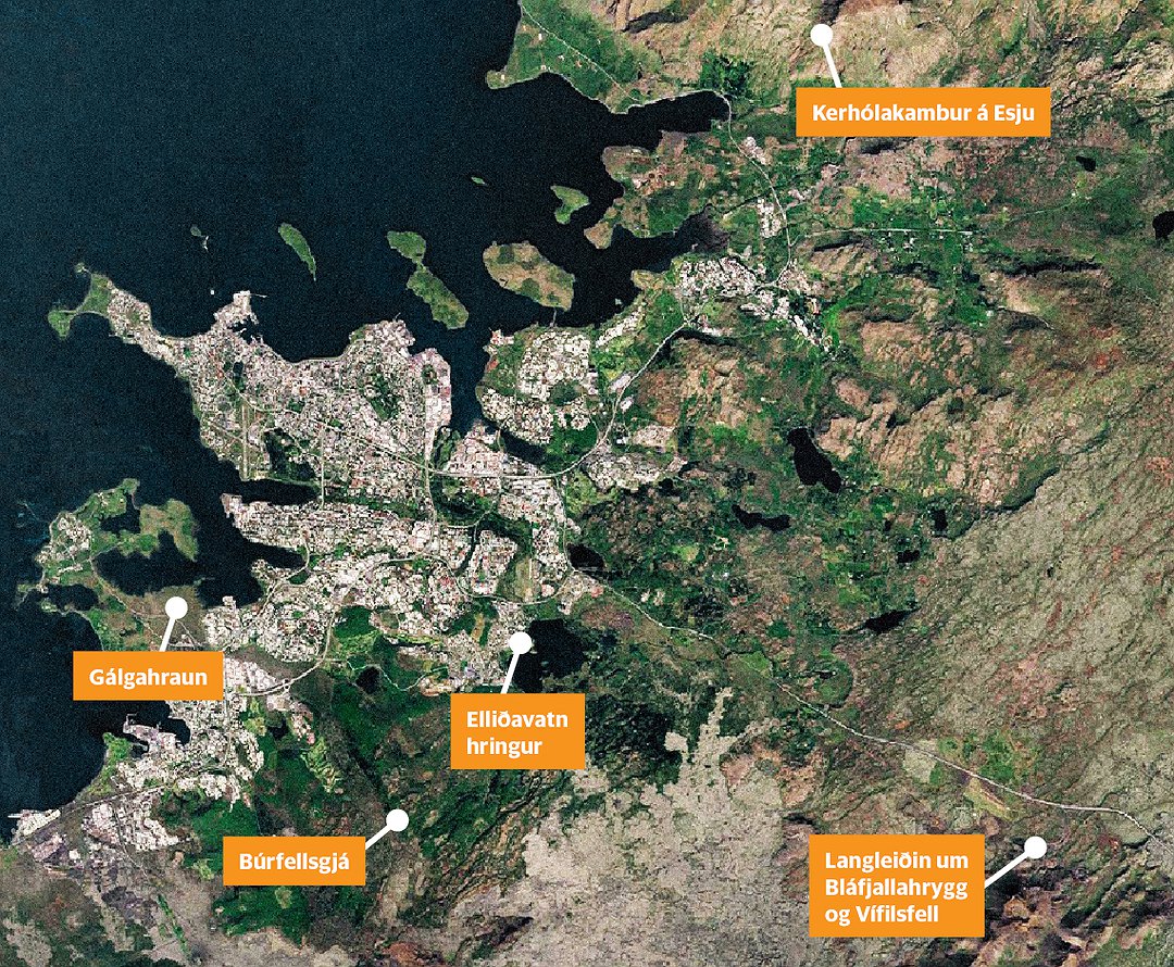 Fimm góðar gönguleiðir á höfuðborgarsvæðinu - Heimildin