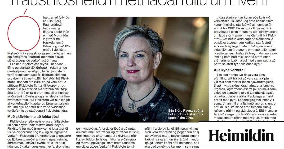 Ferilskrá starfandi fiskistofustjóra auglýst á sama tíma og starfið ...