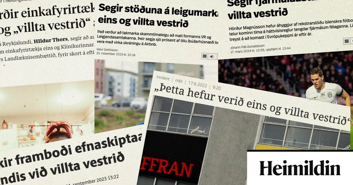 Villta vestrið í notkun villta vestursins - Heimildin